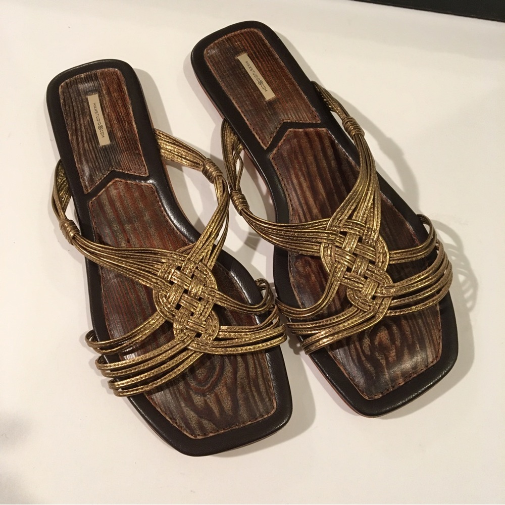 Max Studio Bronze Flat Shoes With Very Interesting St… - Gem